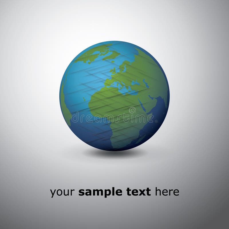 Earth Design Vector - Wounded Earth Stock Vector - Illustration of line ...