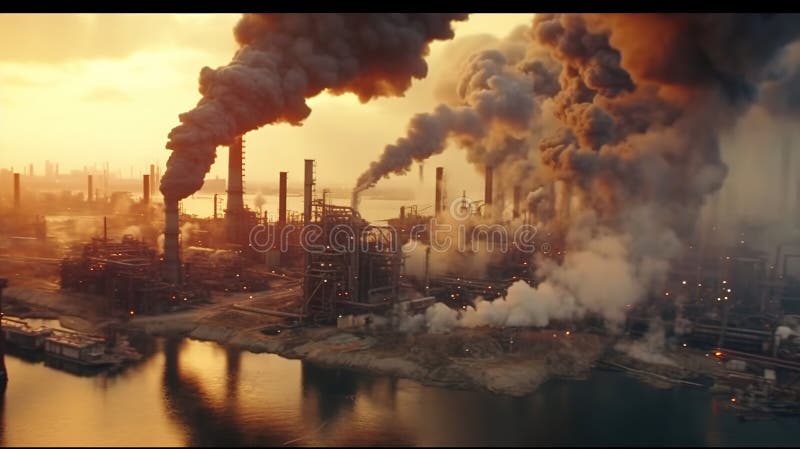 Earth Destroyed by Pollution. Generative AI Stock Photo - Image of ... Earth Destroyed by Pollution. Generative AI Stock Photo - Image of ...