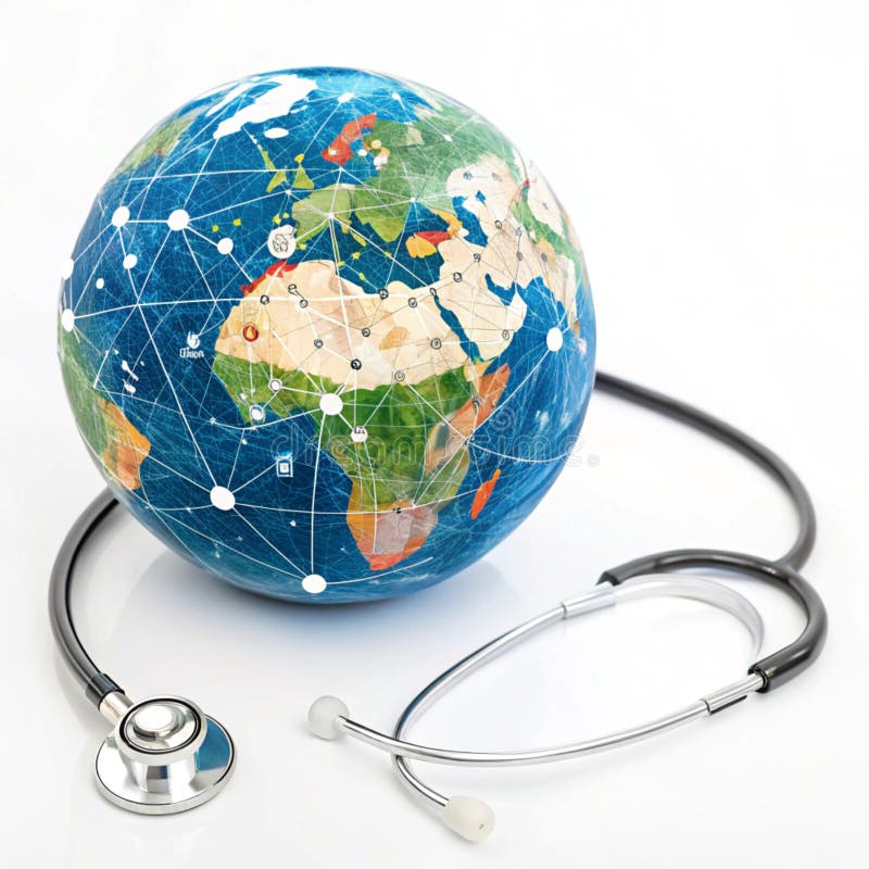 Earth with Digital Elements Like Pixels and Data Streams Highlighting ...