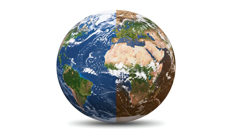 Earth Divided: a Visual Representation of Climate Change Stock ...