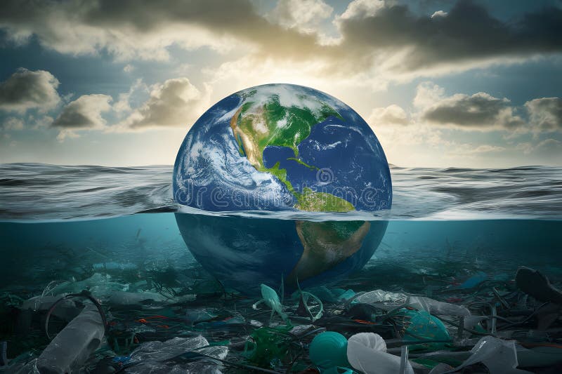 Earth Drowning in Plastic, Surrounded by Clouds, a Stark Reminder of ...