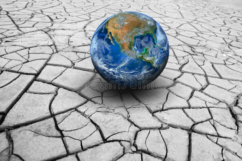 The Earth on Dry Ground. Elements of this Image Furnished by NAS Stock ...