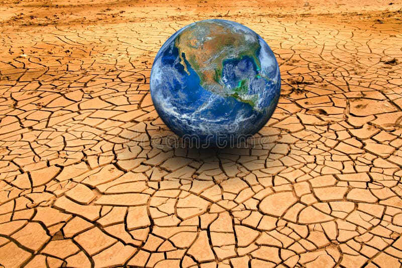 The Earth on Dry Ground. Elements of this Image Furnished by NAS Stock ...