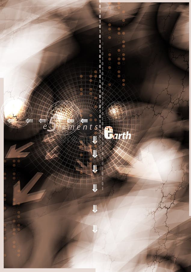 Earth Element. Conceptual Image Stock Illustration - Illustration of ...