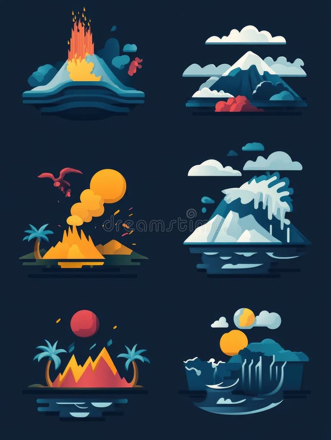 Earth Elements Illustration Stock Illustration - Illustration of ...