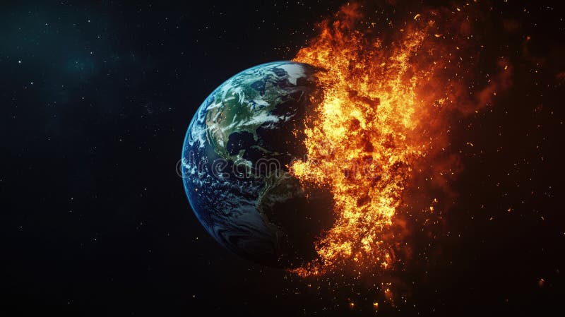 Earth Explosion: Climate Change Concept Stock Photo - Image of ...