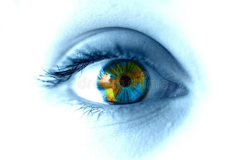 Earth eye stock image. Image of green, nature, ozone, environment - 2482347