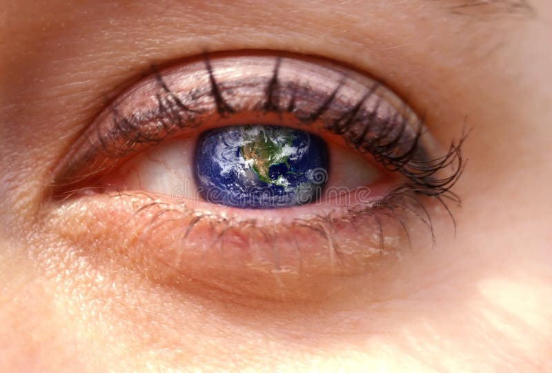 Earth Eye stock photo. Image of human, macro, metaphor - 4932210
