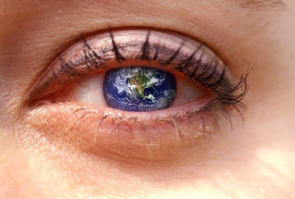 Earth Eye stock photo. Image of human, macro, metaphor - 4932210