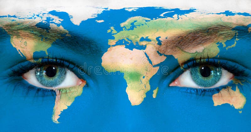 Earth face stock photo. Image of close, beauty, blue - 32172048