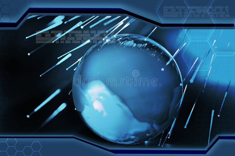 Earth And Fiber Optics Picture. Image: 18076258