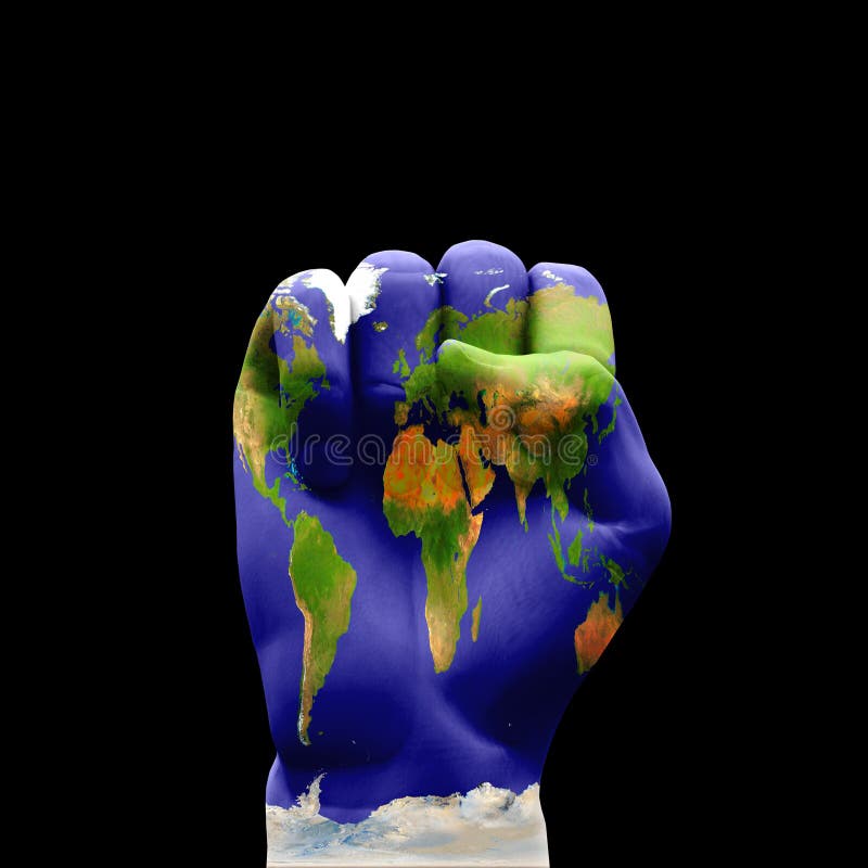 Earth Fist stock photo. Image of anger, gesture, europe - 183323292