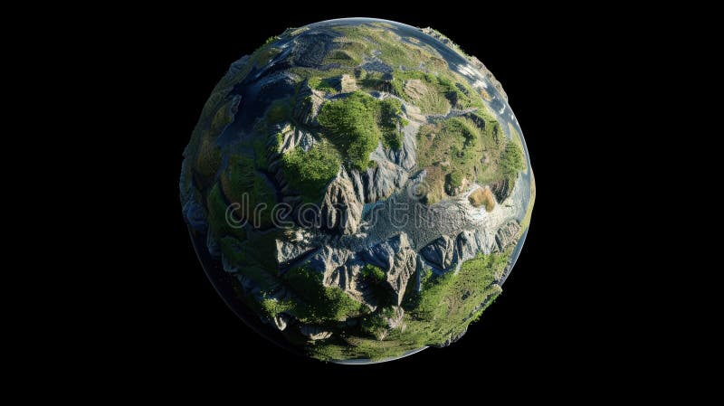 Earth Focus Highlighting Its Vibrant Surface Environment Stock Photos ...