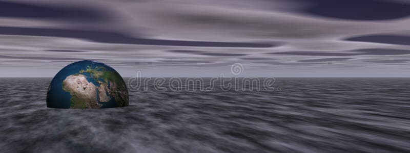 Earth in fog stock illustration. Illustration of globe - 21367847