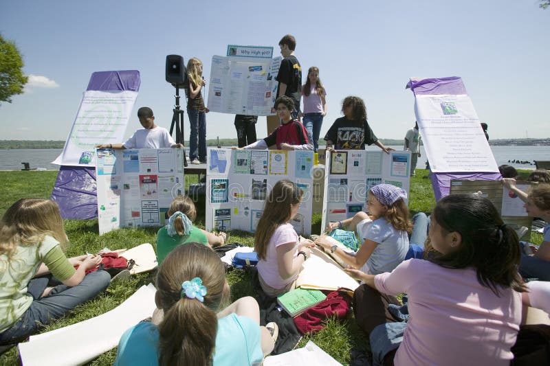 Earth Force Environmental Project on Earth Day Editorial Image - Image ...