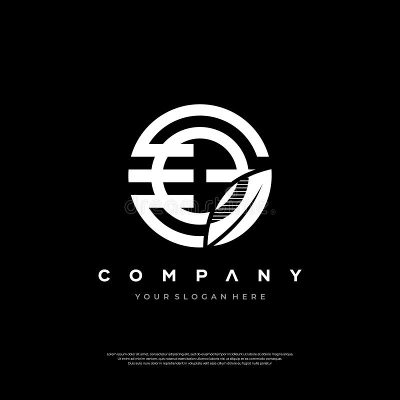 Earth Friendly Innovations Letter EG Stock Vector - Illustration of ...