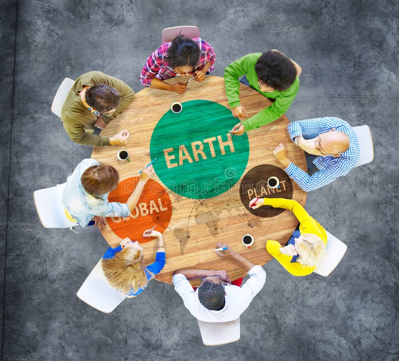 Earth Global Planet Globalization Connection Concept Stock Photo ...