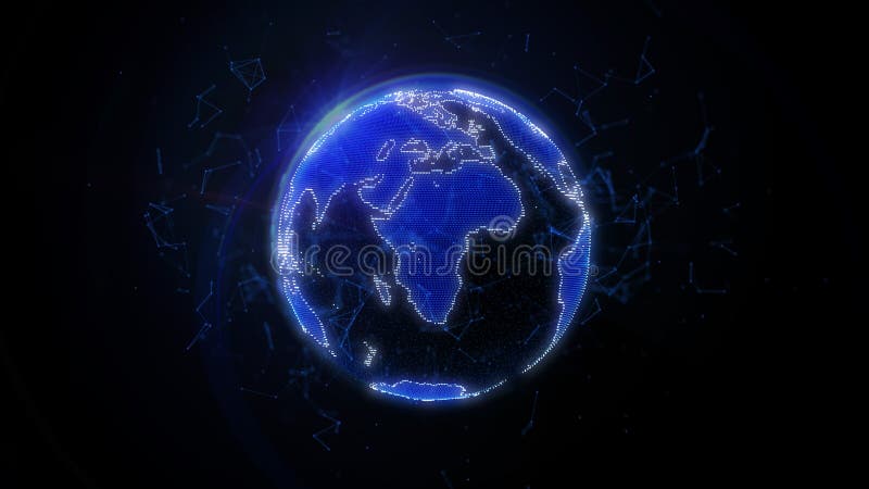 Earth Global Science Communication Rotation in Galaxy Concept Graphic ...