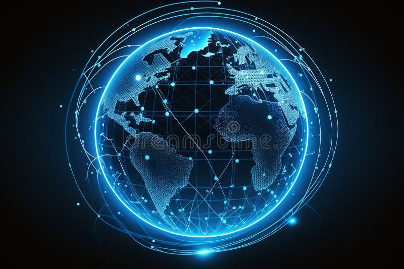 Earth Global Virtual Internet World Connection Meta-universe Technology ...