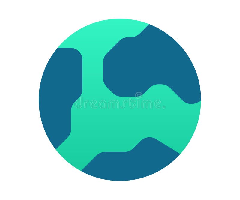 Earth Global World Single Isolated Icon with Gradient Style Stock ...