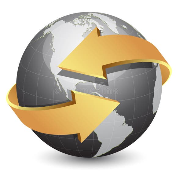 Earth Globe Arrows Stock Illustrations – 3,888 Earth Globe Arrows Stock ...