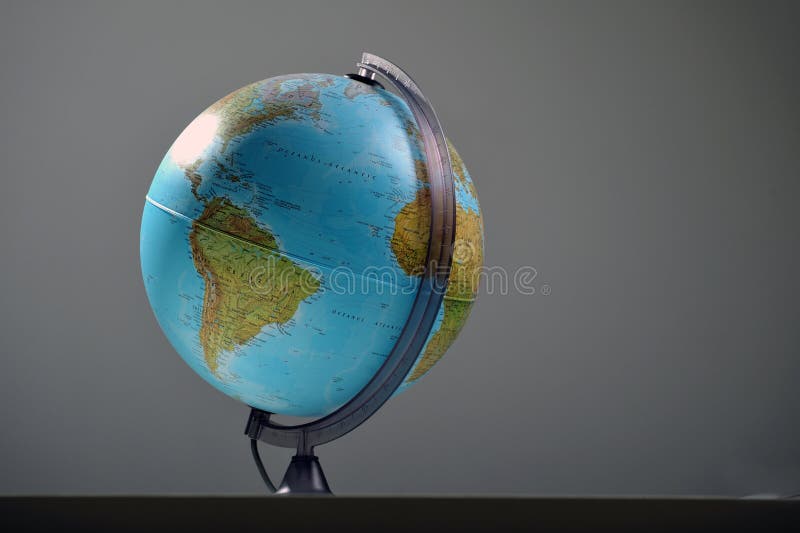 Earth globe stock photo. Image of office, desk, conceptual - 8500102