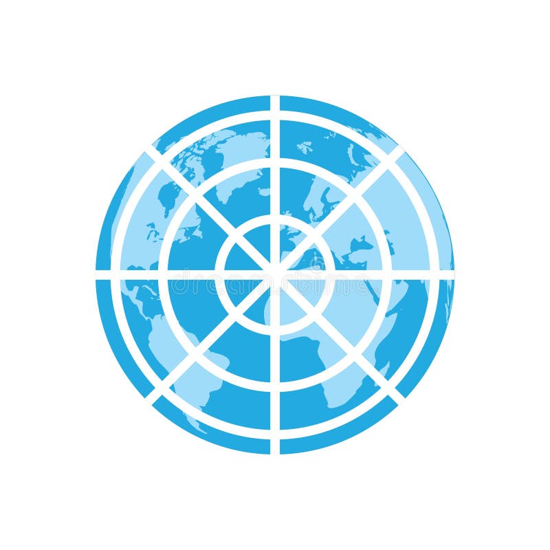 Earth Globe with Abstract Concept. Vector Illustration Decorative ...