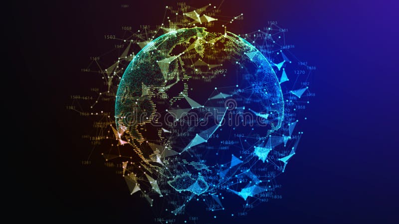 Earth Globe. Background with Light Effect. Global International ...