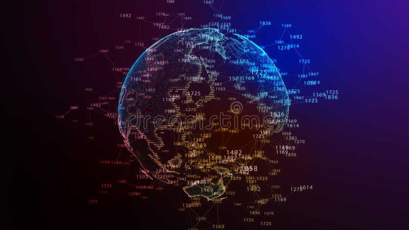 Earth Globe. Background with Light Effect. Global International ...