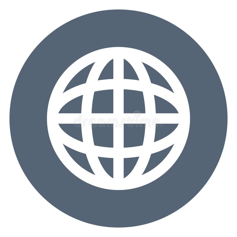 Earth, Globe Bold Outline Vector Icon You Can Easily Modify Stock ...