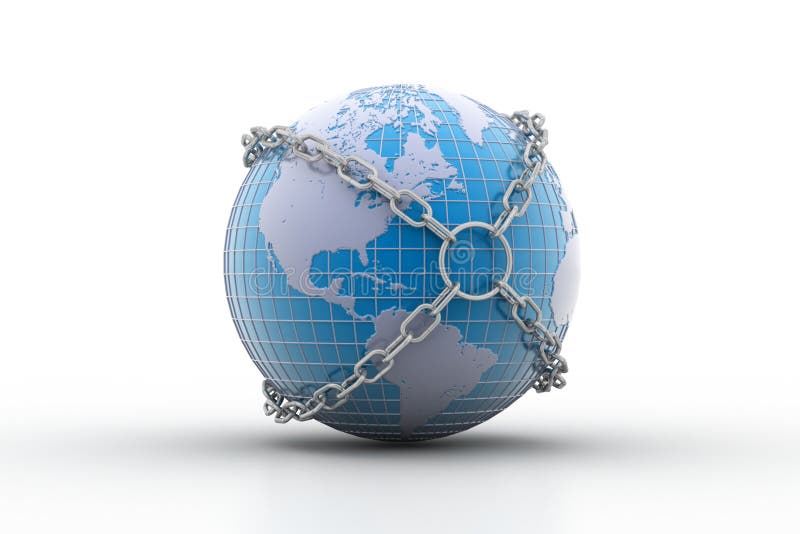 Earth globe showing map stock illustration. Illustration of showing ...