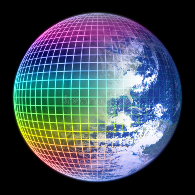 Blue world globe stock illustration. Illustration of america - 10402390