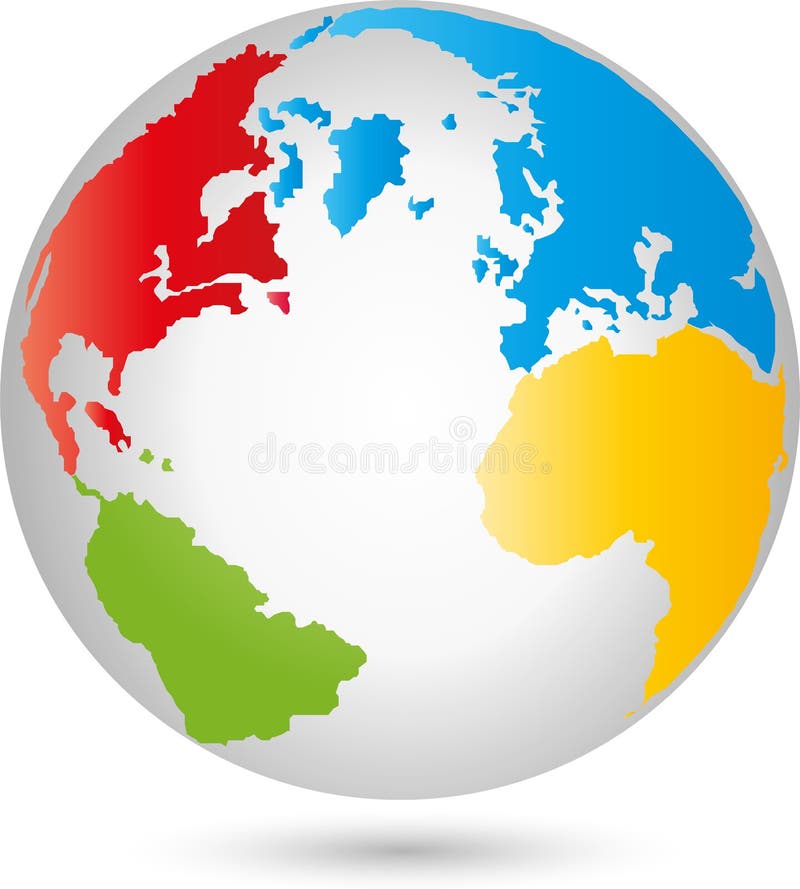 Earth, Globe Colored, Earth and Economy Logo Stock Vector ...
