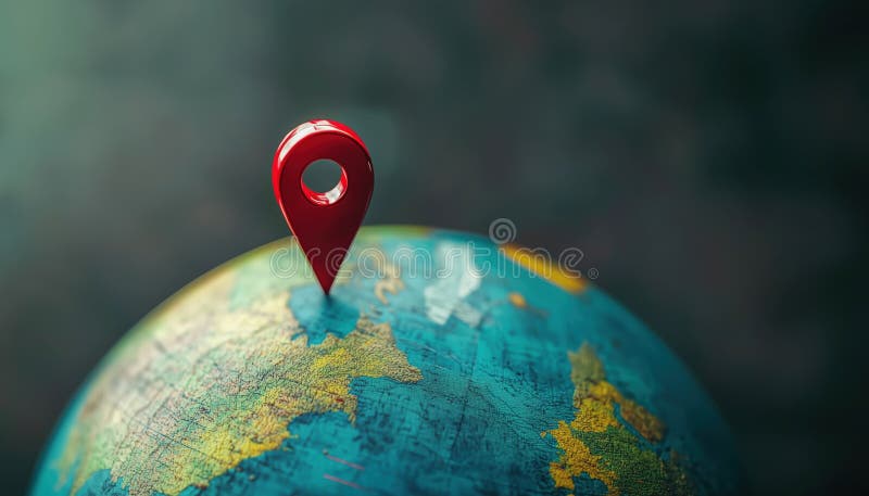 Earth Globe: Delivery Service with Tracking, Pin Location for Shipment ...