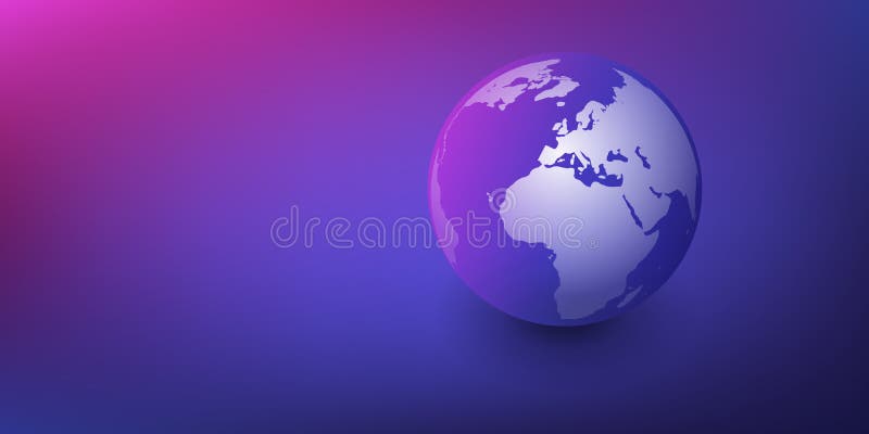 Earth Globe Design - Global Business, Technology, Globalisation Concept ...