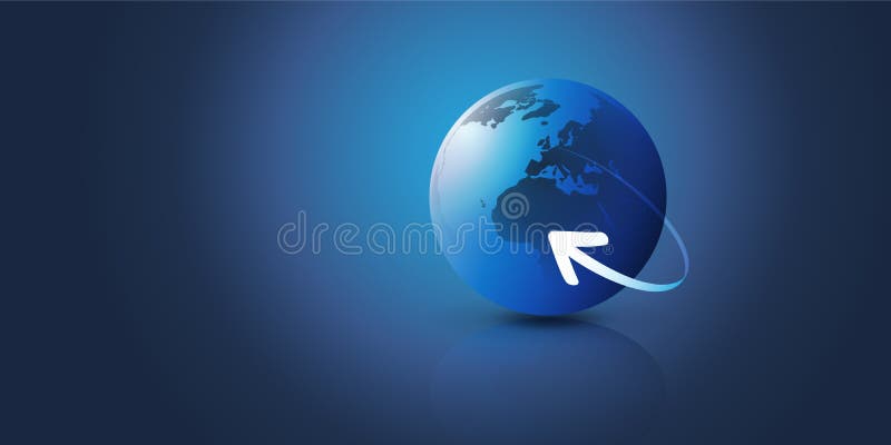 Earth Globe Design - Global Business, Technology, Globalisation Concept ...