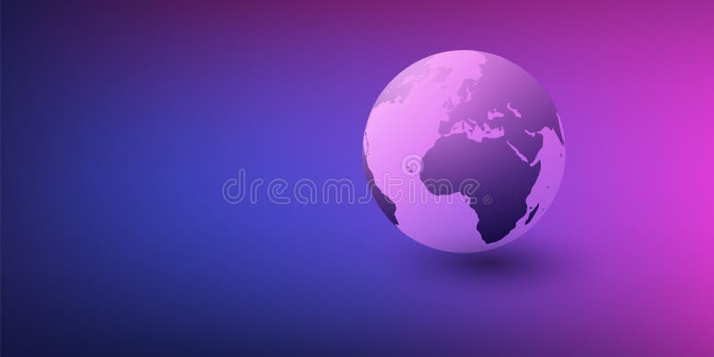 Earth Globe Design - Global Business, Technology, Globalization Concept ...