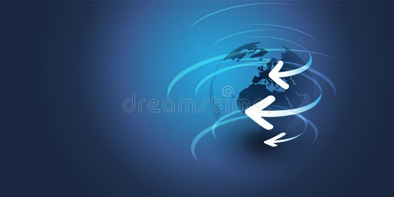 Earth Globe Design - Global Business, Technology, Globalization Concept ...