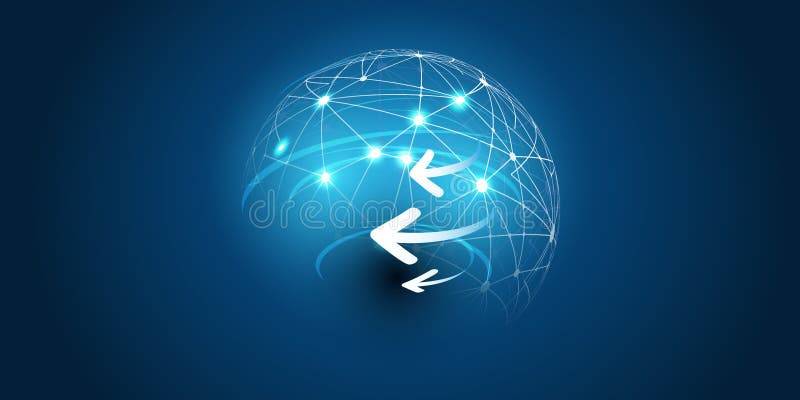 Earth Globe Design - Global Business, Technology, Network ...