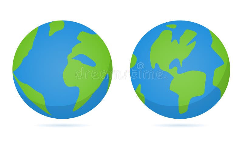 Earth or globe flat design stock vector. Illustration of world - 313757329