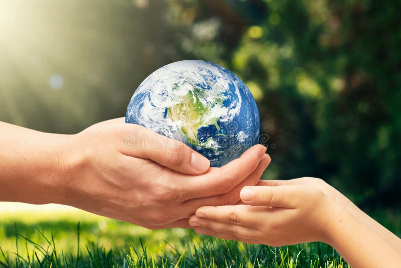 Earth Globe in Hands. World Environment Day Stock Image - Image of love ...
