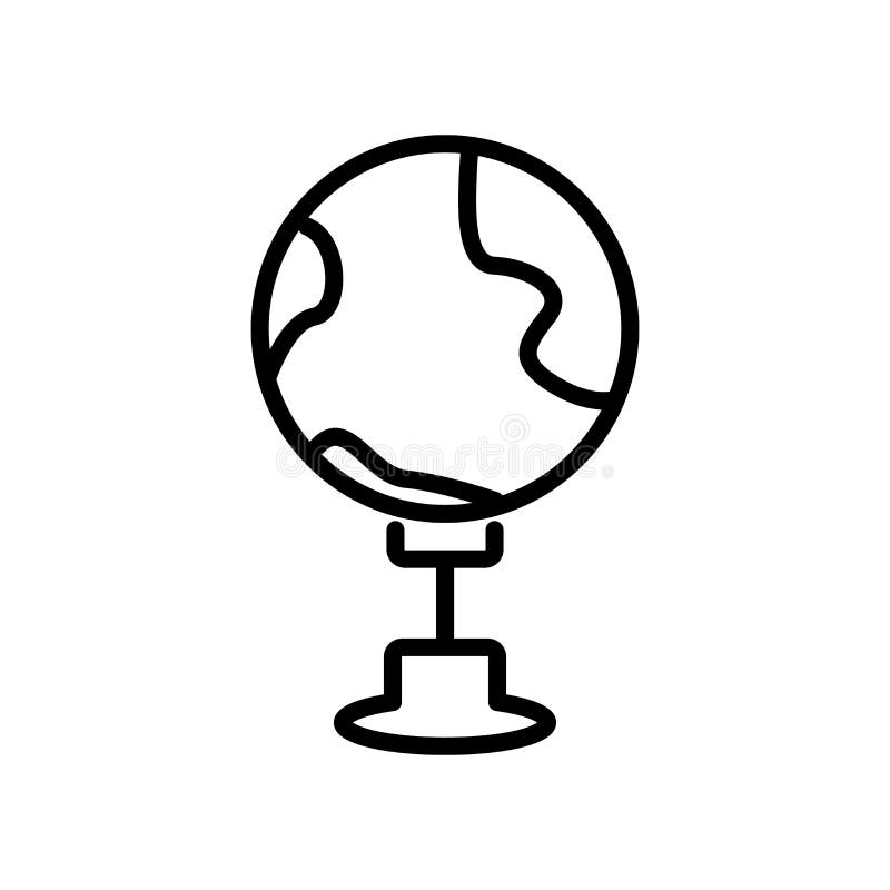 Planet Earth Icon Vector Sign and Symbol Isolated on White Background ...