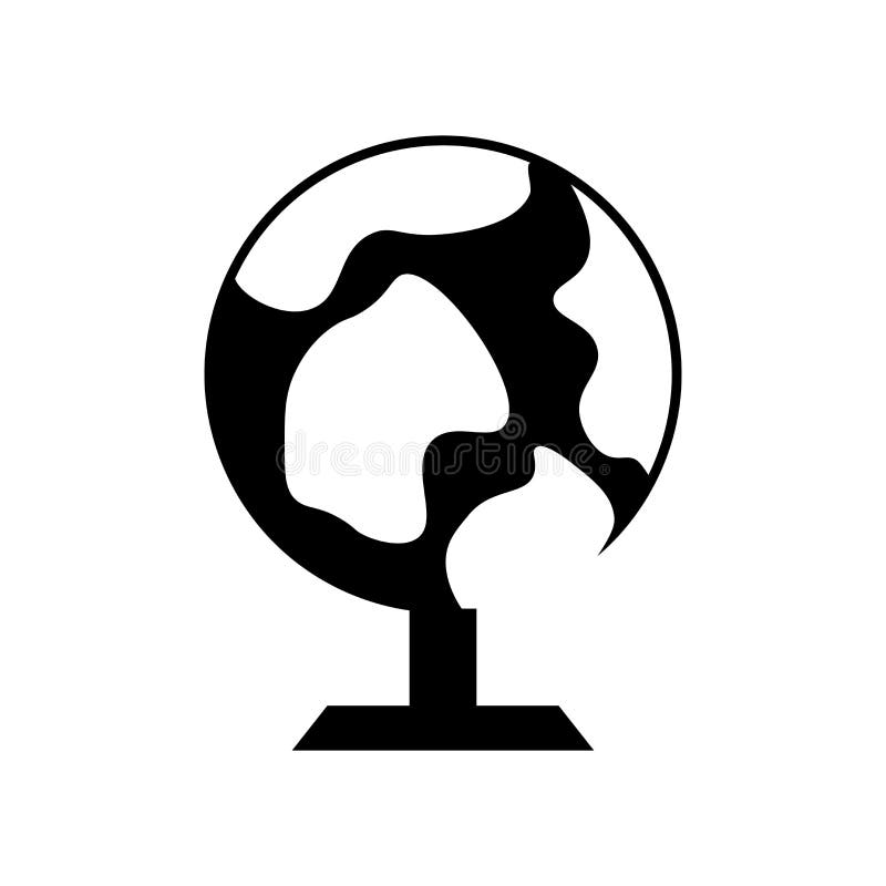 Earth Globe Icon Vector Isolated on White Background, Earth Globe Sign ...