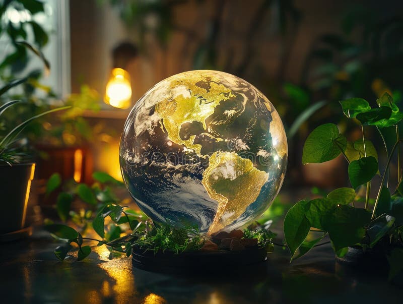 Earth Globe Illuminated by Light Stock Photo - Image of education, planet: 359890838