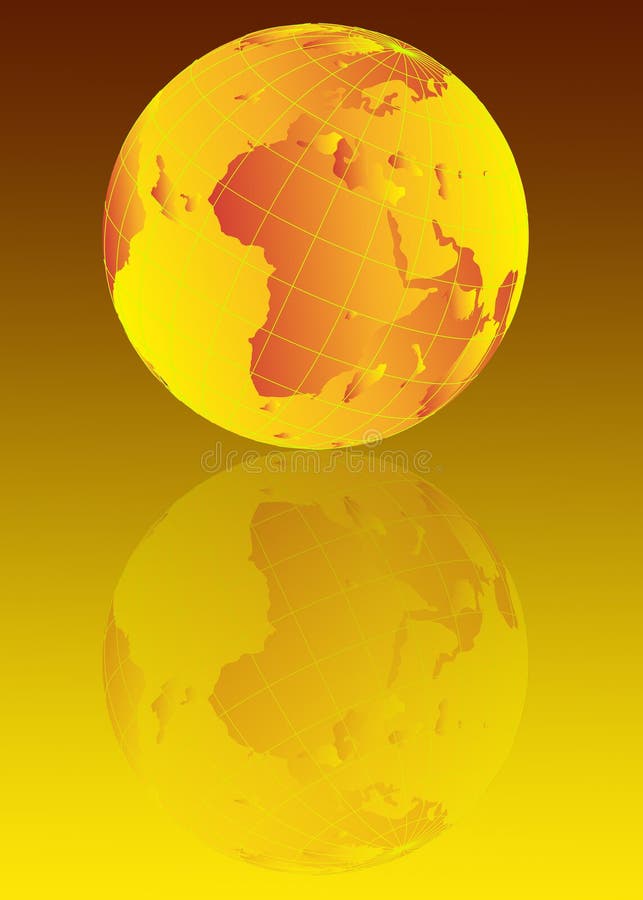 Earth globe illustration stock illustration. Illustration of line - 5453419