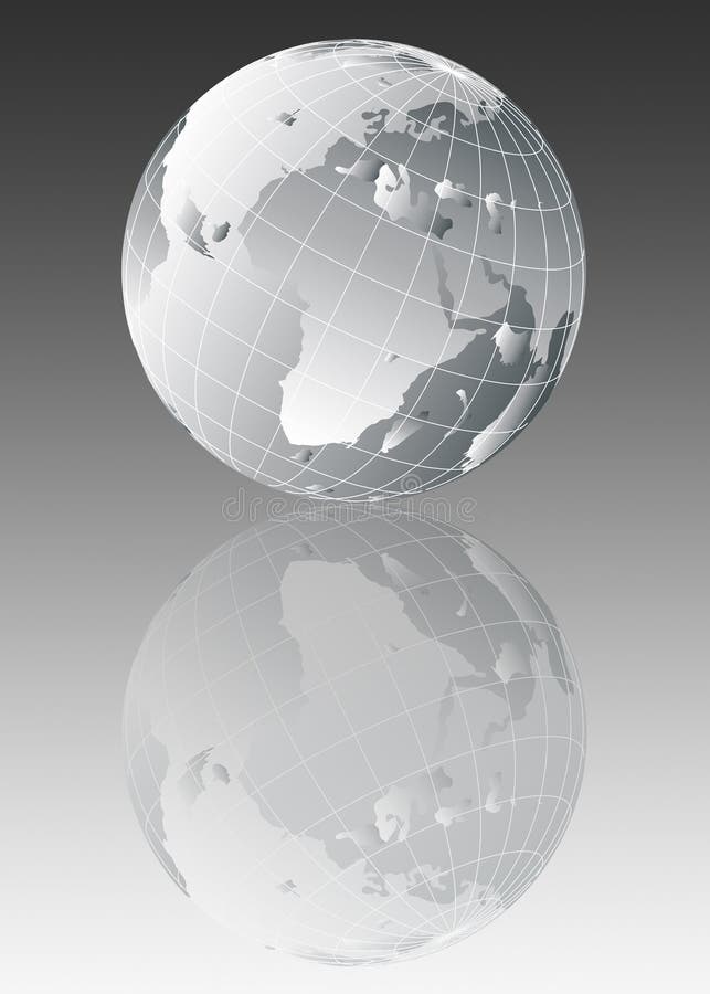 Earth globe illustration stock illustration. Illustration of astronomy ...