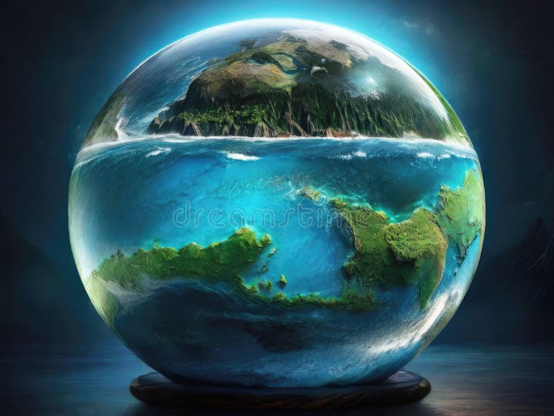Earth Globe Illustration. Climate Change Concept Stock Photo - Image of ...