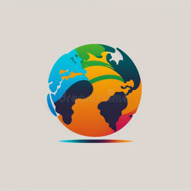 World Map with Earth World Map with Globe Earth Globe Illustration ...