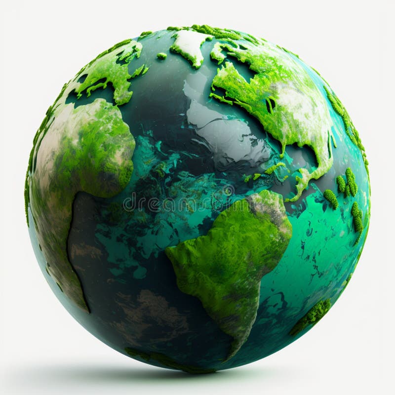 Earth Globe Isolated Earth Globe on White Background Earth Globe ...