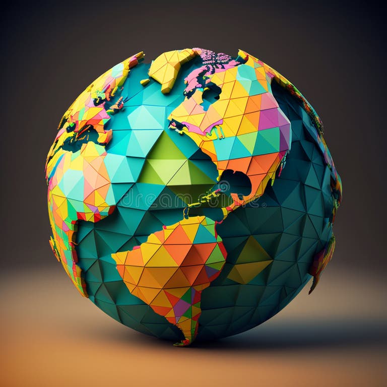 Earth Globe Loop Earth Globe on Black Earth Globe Stock Image - Image ...